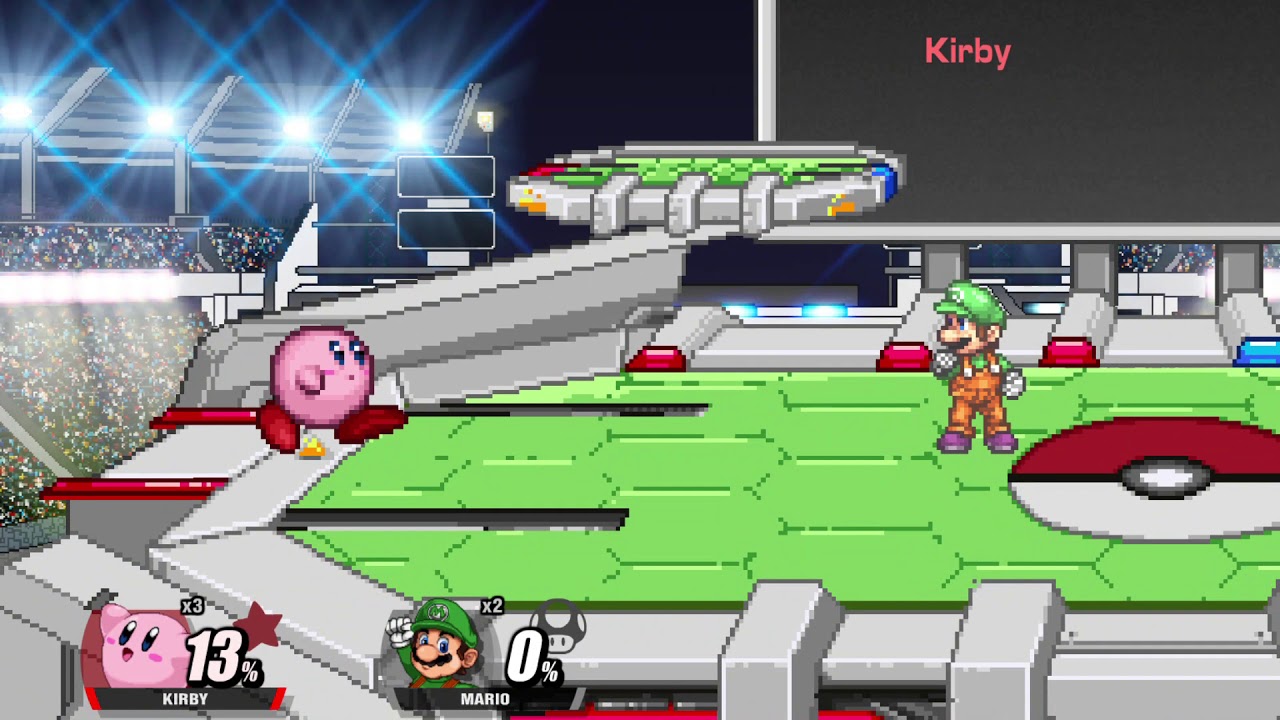 Super Smash Flash 2: SUBSPACE EMISSARY STAGE 1 PART 2 KIRBY - YouTube