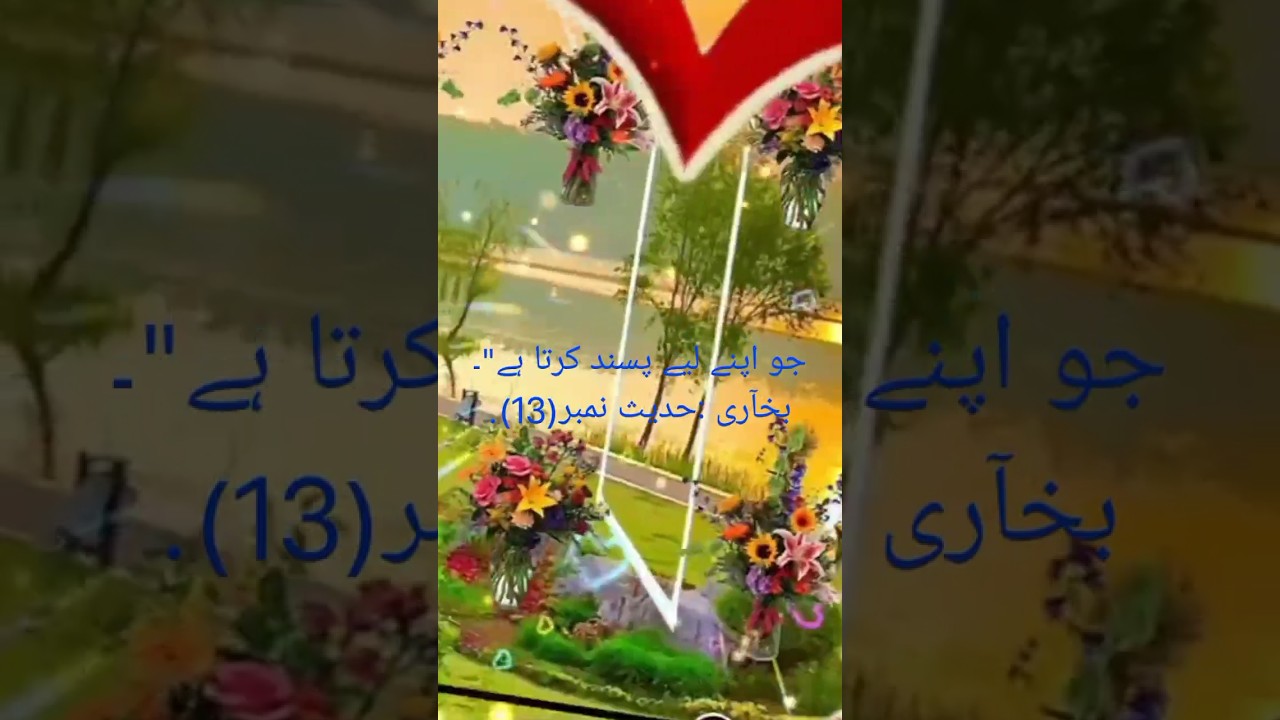 # Hadith Mubark | Momin ki pehchan | بخآری حدیث | مومن کی شان ...