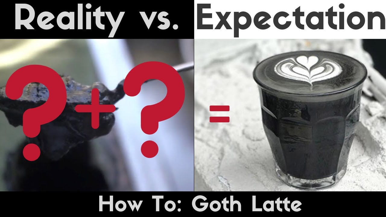 Top 4 Ways to Make a Goth Latte & the REAL Charcoal Latte Experience ...
