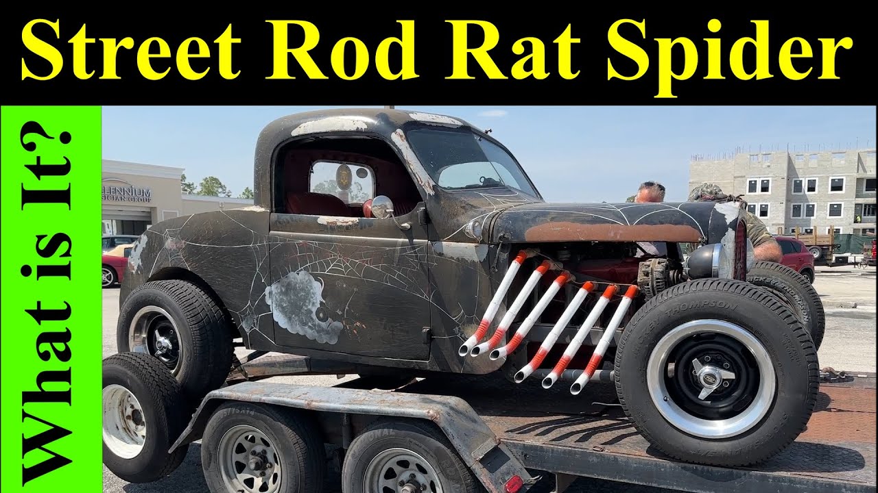 Street Rod Custom Spider Rat Frakenstein Mobile _ What is it? - YouTube