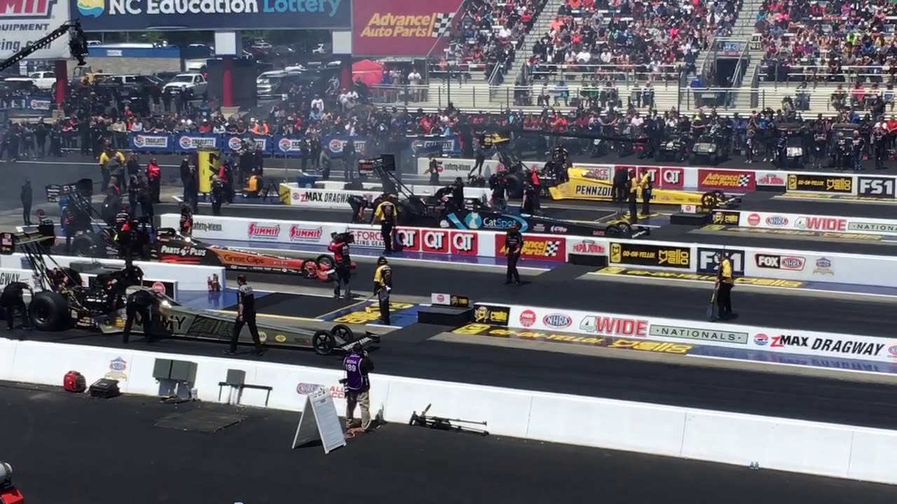 Zmax Dragway 4Wide Top Fuel Dragster 4/29/18 - YouTube