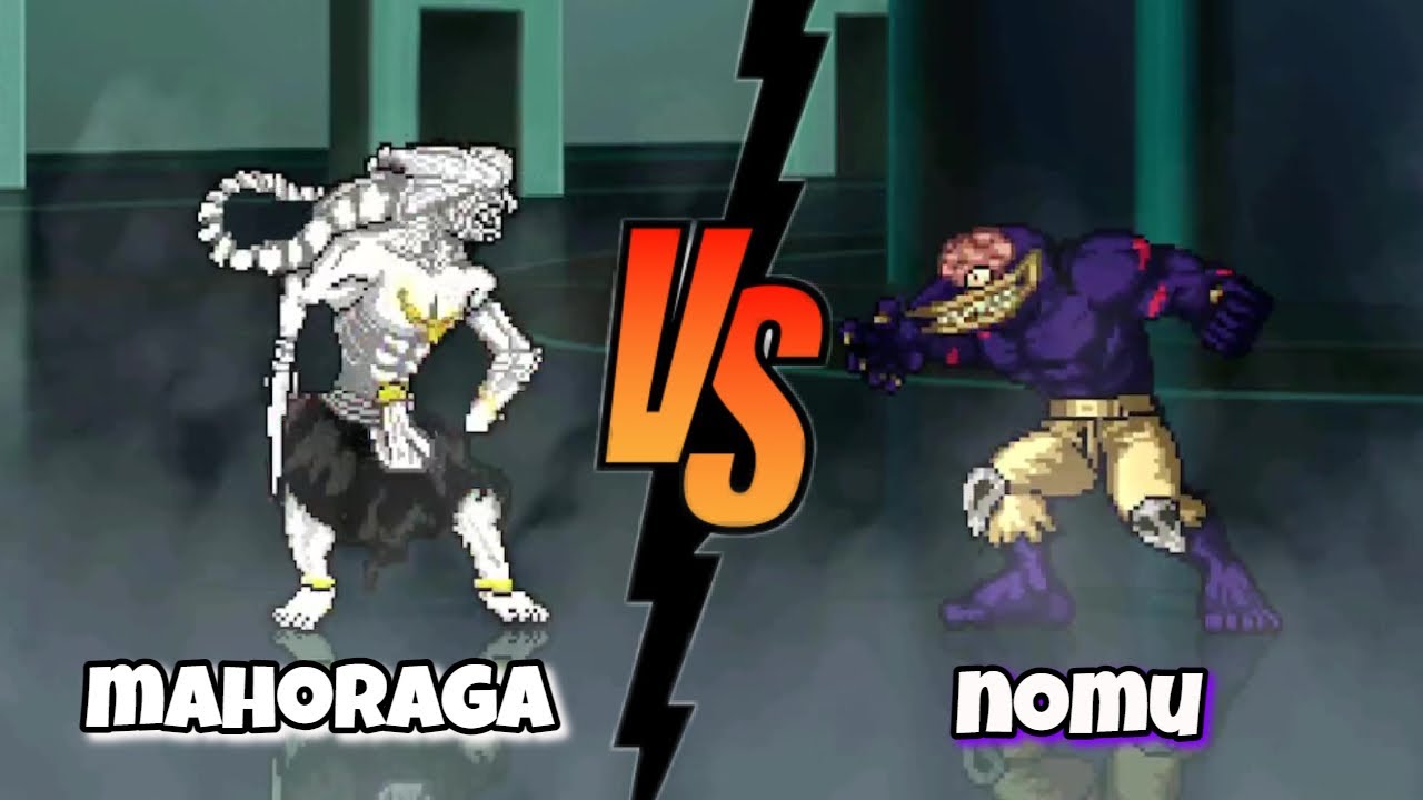 Mahoraga Vs Nomu jujutsu kaisen x my hero academia fights / mugen - YouTube