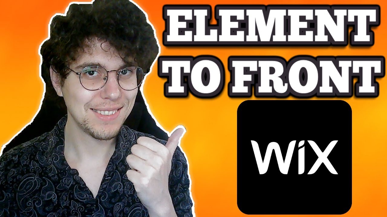 How To Send Element To Front In Wix - YouTube