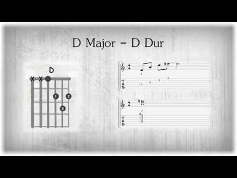 The D Major Chord on Guitar - D Dur Akkord auf der Gitarre