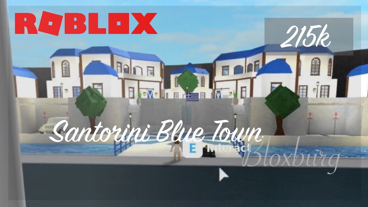 GREECE SANTORINI ISLAND TOUR ON BLOXBURG (Roblox) - YouTube