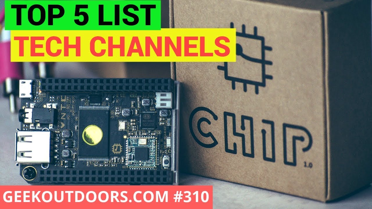 TOP 5 Tech Channels Geekoutdoors.com EP310 - YouTube
