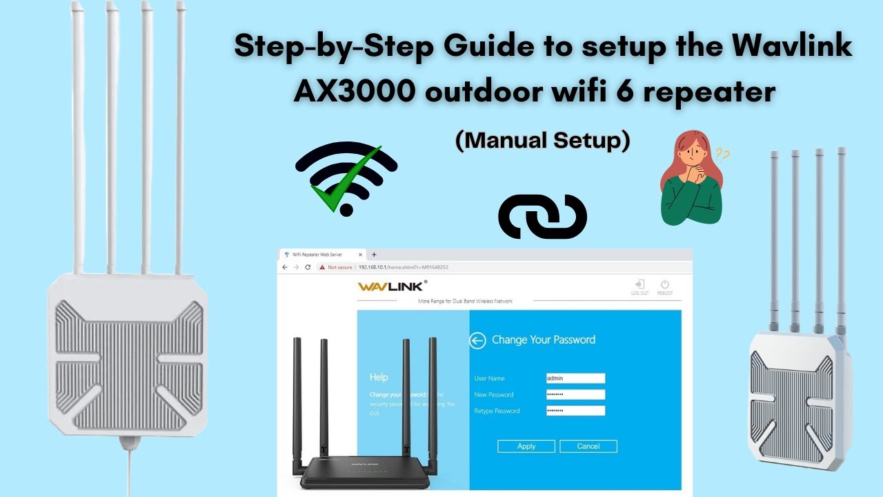 Step by Step Guide to setup the Wavlink AX3000 outdoor wifi 6 repeater ...