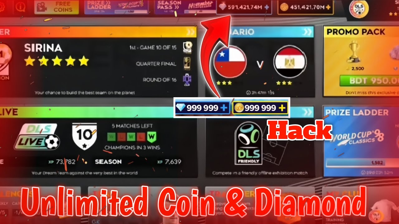 How to hack Dream League Soccer 2025 unlimited coins and diamonds | DLS ...