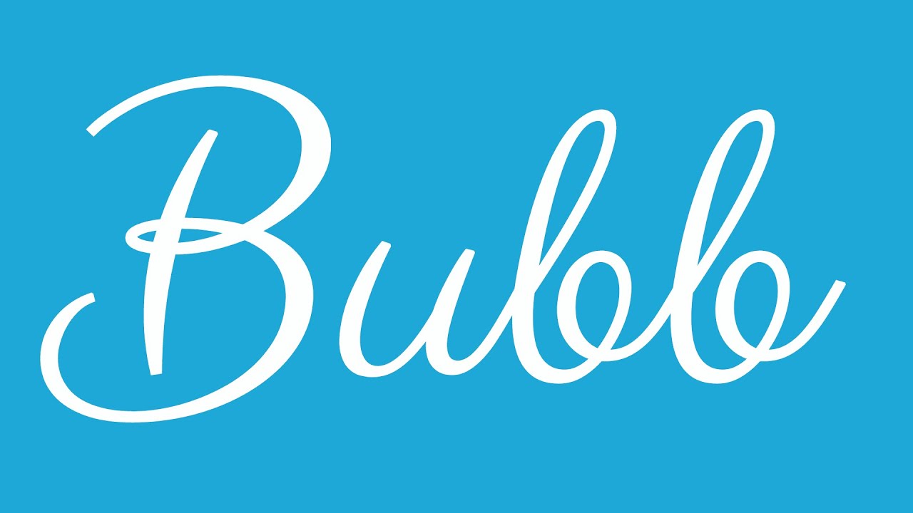 Learn how to Sign the Name Bubb Stylishly in Cursive Writing - YouTube