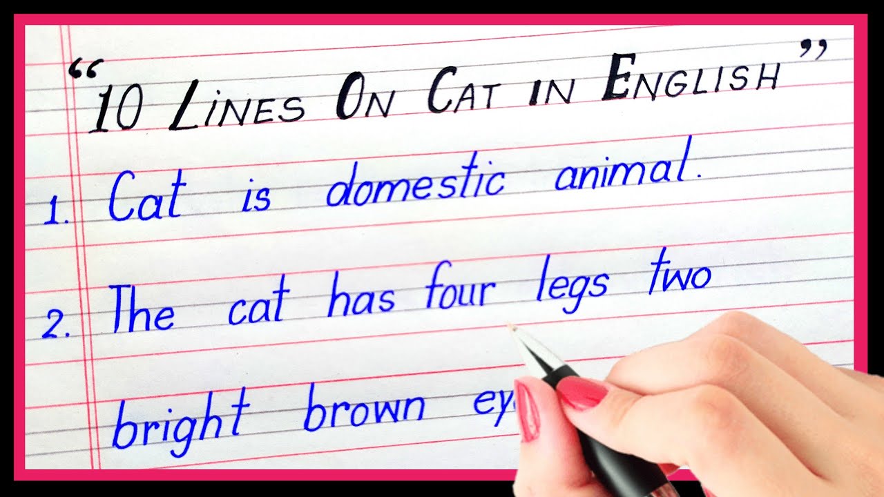 10 lines essay on cat in english | easy lines on cat | cat par essay ...