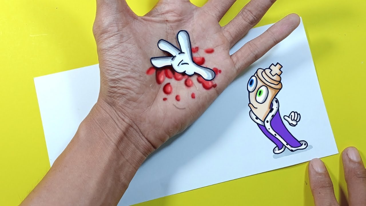 Trick Art and Paper Crafts KINGER From THE AMAZING DIGITAL CIRCUS 🎪 ...