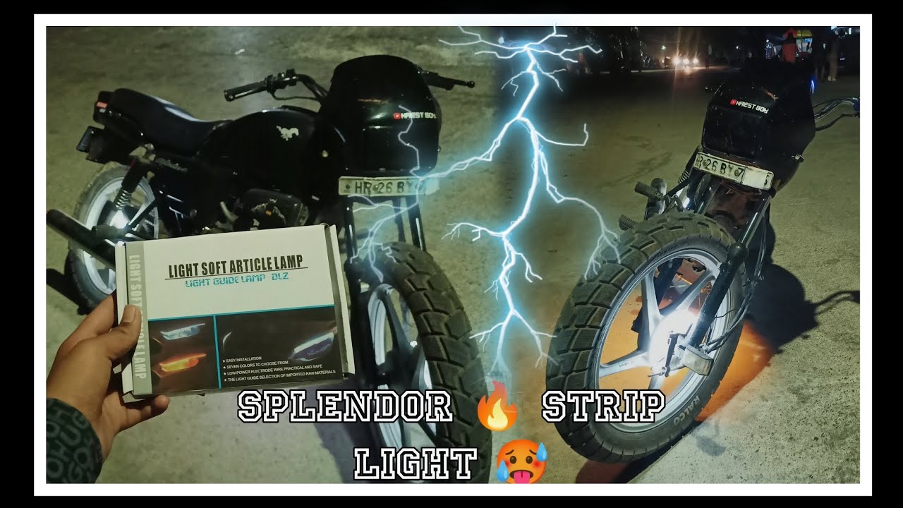 Splendor Drum 🔥 Light Modification 🥵||Haiest Boy|| - YouTube