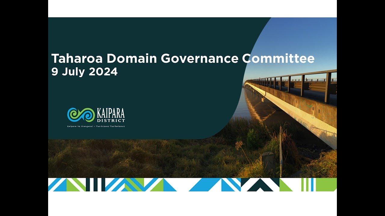 Taharoa Domain Governance Committee - 9 July 2024 - YouTube