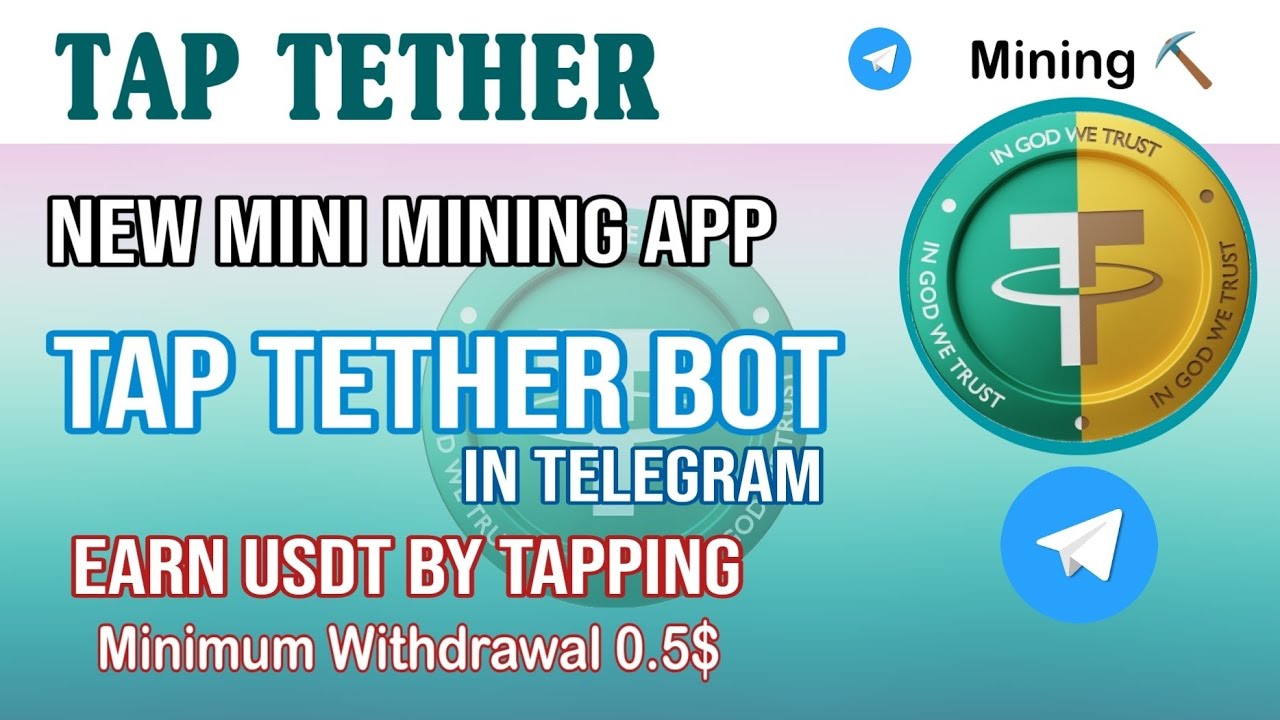 Tap Tether new Mining mini app in Telegram - YouTube