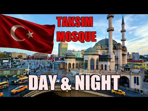 The beautiful Taksim Mosque | Taksim Square  | Day & Night |  #work #study #relaxing #sleep