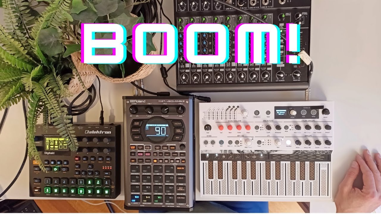Live setup test with Microfreak, SP404 MK2, Digitakt Electron - YouTube