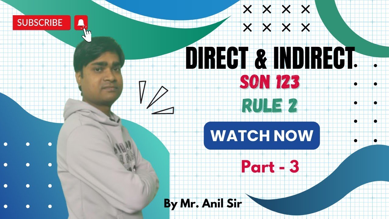 Direct Indirect | Direct Indirect rule 2 | Reported speech rule ...
