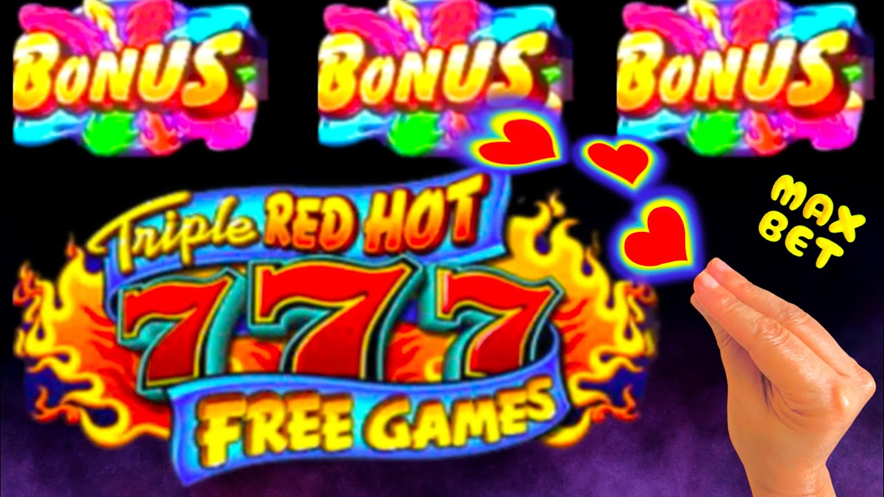 Triple Red Hot 7's BONUS TIME!! #slots #casino #bonus #777 - YouTube