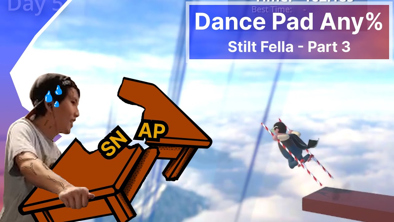 The STRONGEST ANKLES faces the Stilt Fella Dance Pad Challenge - Part 3 ...