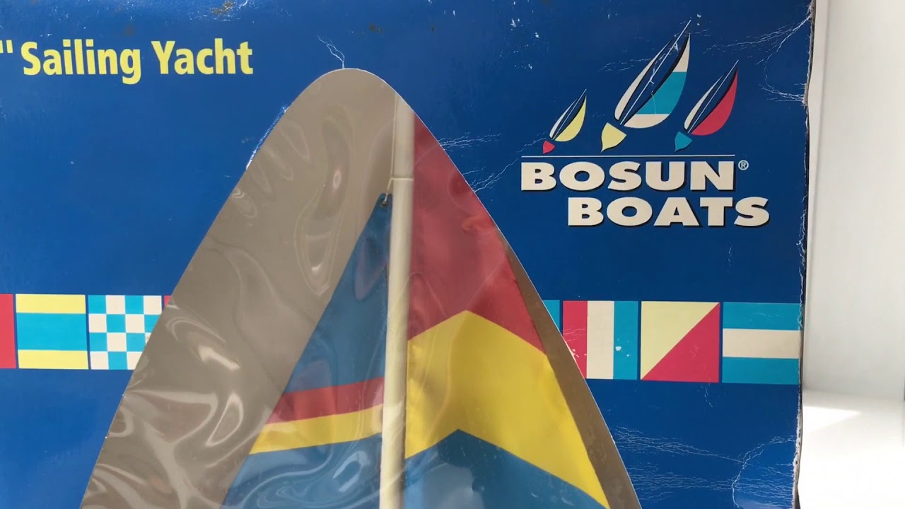Bosun Boat - vintage modern toy sailboat - YouTube