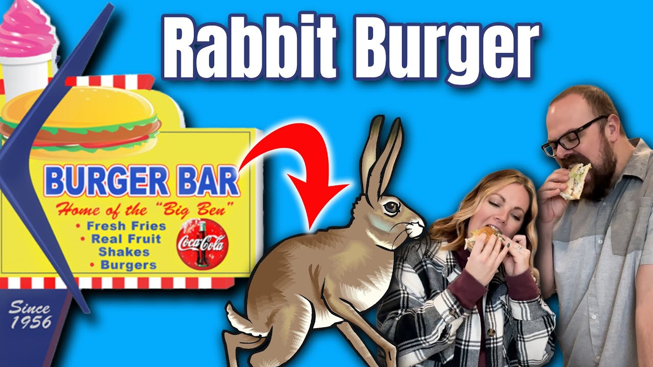 Burger Bar's Exotic Meat of the Month: Rabbit Burger 🐰🍔 - YouTube
