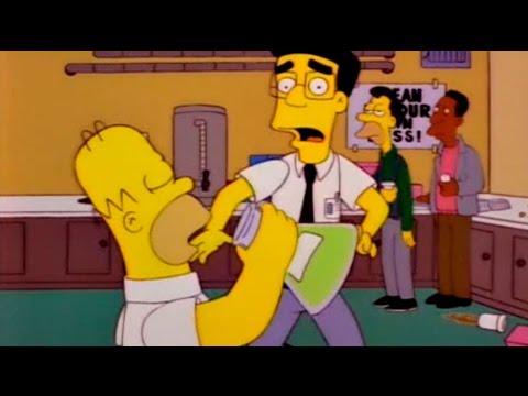 Homer Simpson almost drinks sulfuric acid