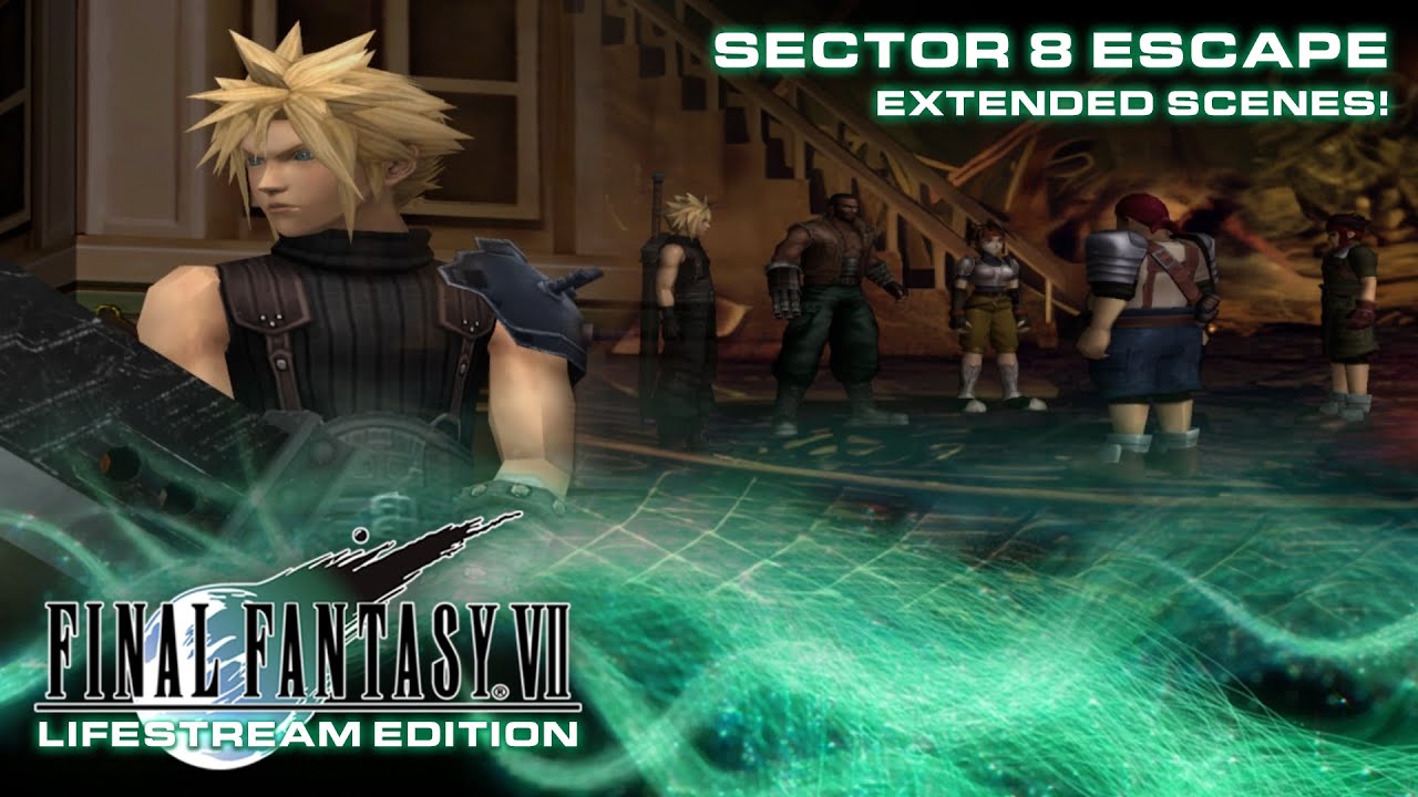 FFVII Lifestream Edition: Sector 8 Escape - Extended Scenes! - YouTube