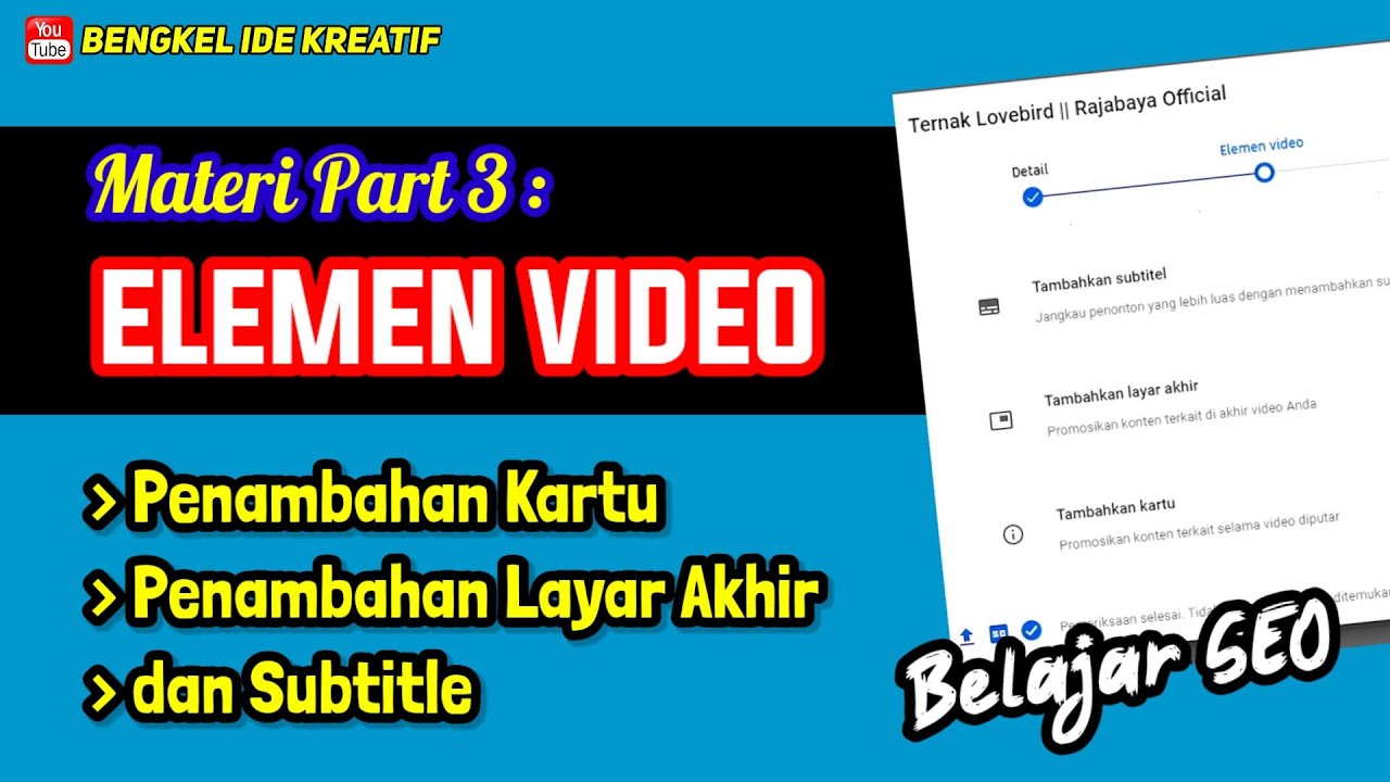 Elemen Video YouTube || Materi Part. 3 - YouTube