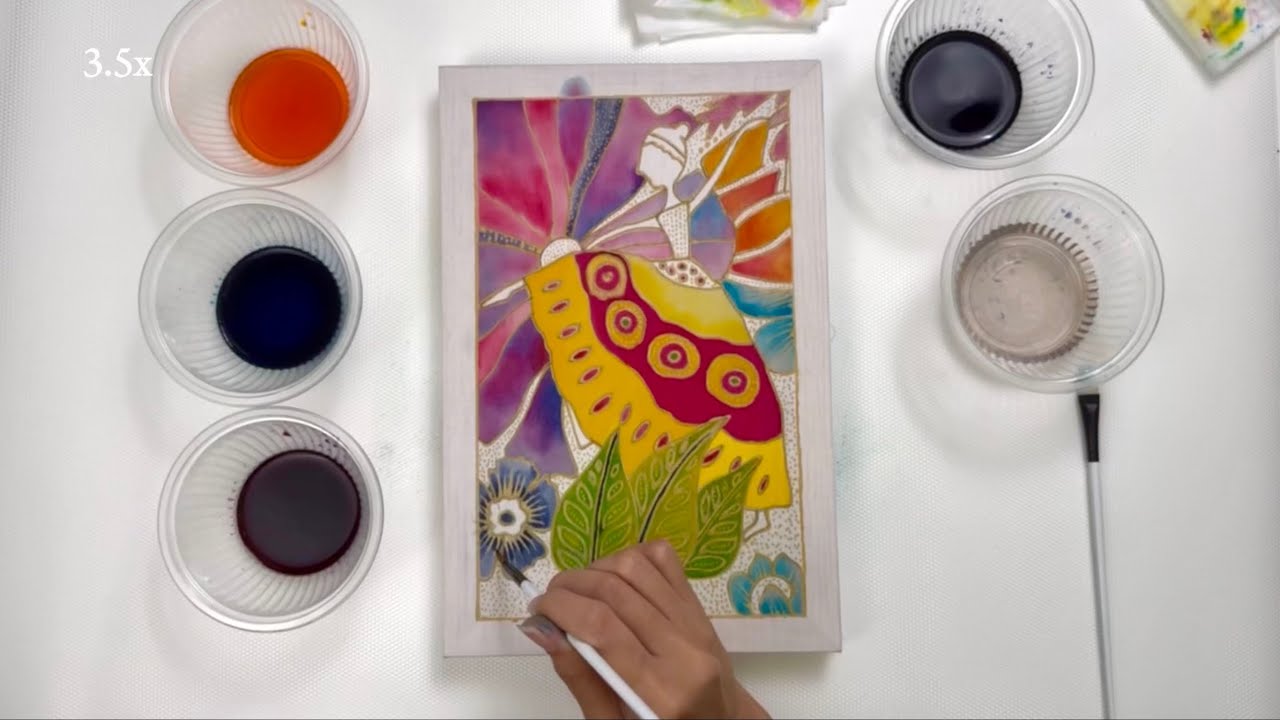 Batik painting tutorial - Basic painting technique and tips! - YouTube