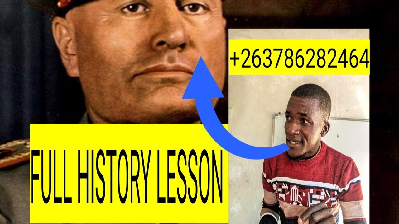 HISTORY FULL LESSON ON BENITO MUSSOLINI 💯💯 - YouTube
