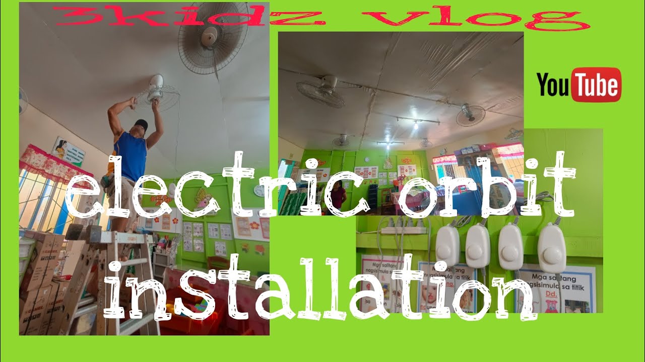 Electric orbit fan installation - YouTube