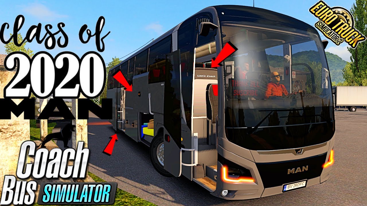 MAN LION COACH BUS 2020 MOD ETS2 1.38x - YouTube