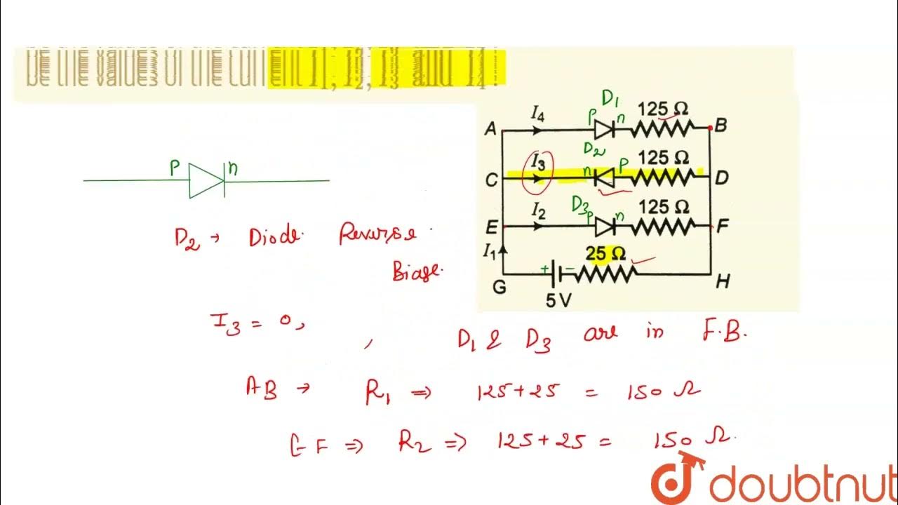 If each diode in figure has a forward has a forward bias resistance of ...