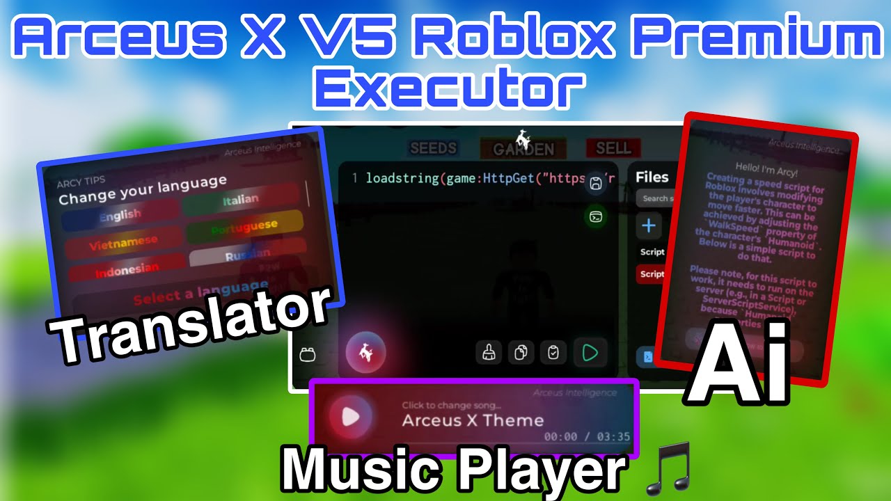 Arceus X V5 Roblox Premium Executor | No Crash, No Lag, Translator ...