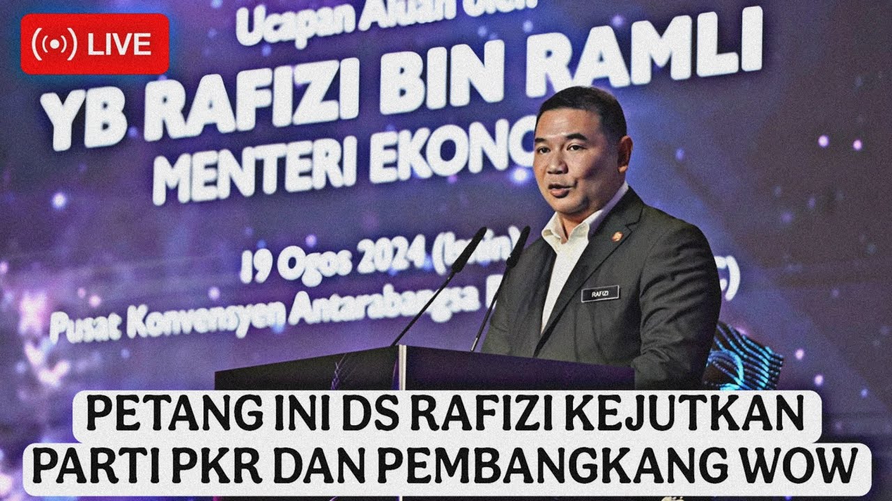 PARTI PKR DAN PEMBANGKANG DIKEJUTKAN KEMUNCULAN BARU DS RAFIZI - YouTube