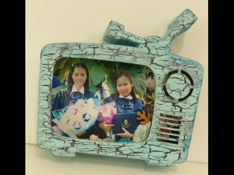 Altered TV layers shadow box tutorial - YouTube