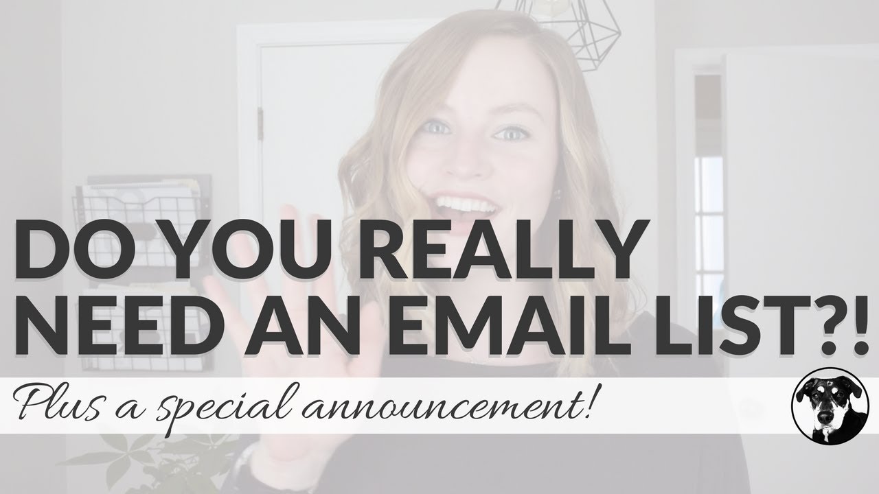 Do You Need An Email List As A Blogger? | THECONTENTBUG - YouTube