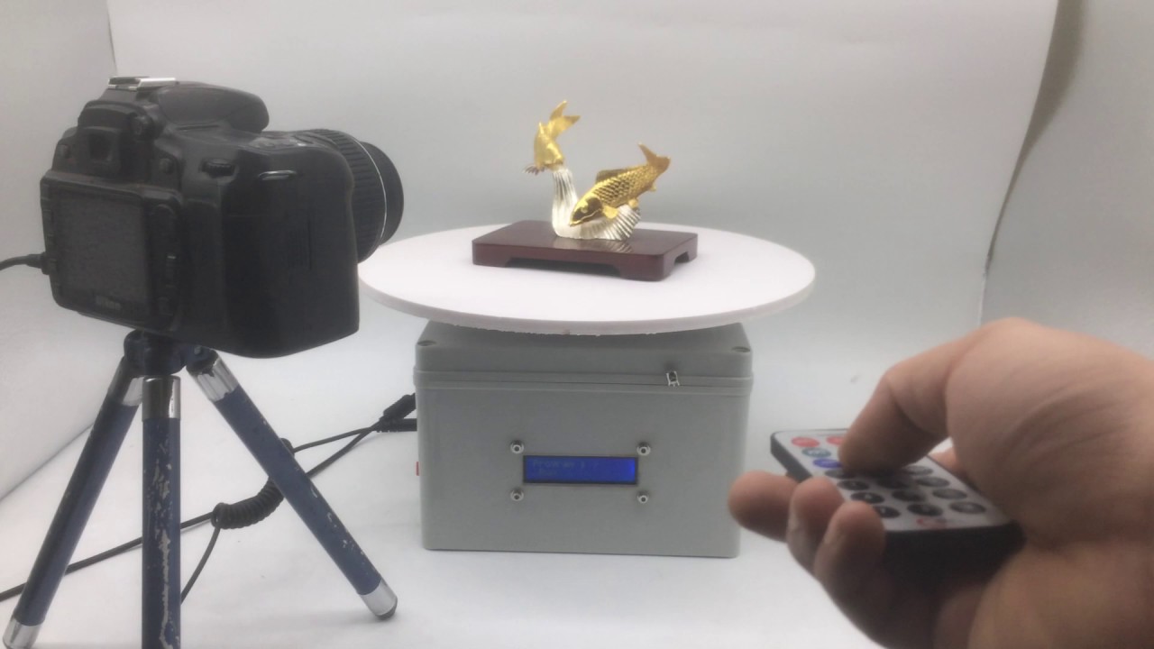 smart quick turntable for taking picture or 3d scanner - YouTube