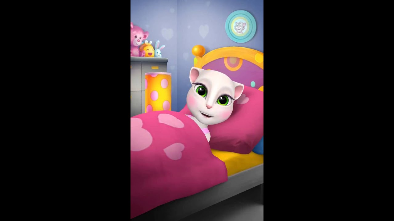 [My Talking Angela]Angela waking up fast and going to sleep fast - YouTube