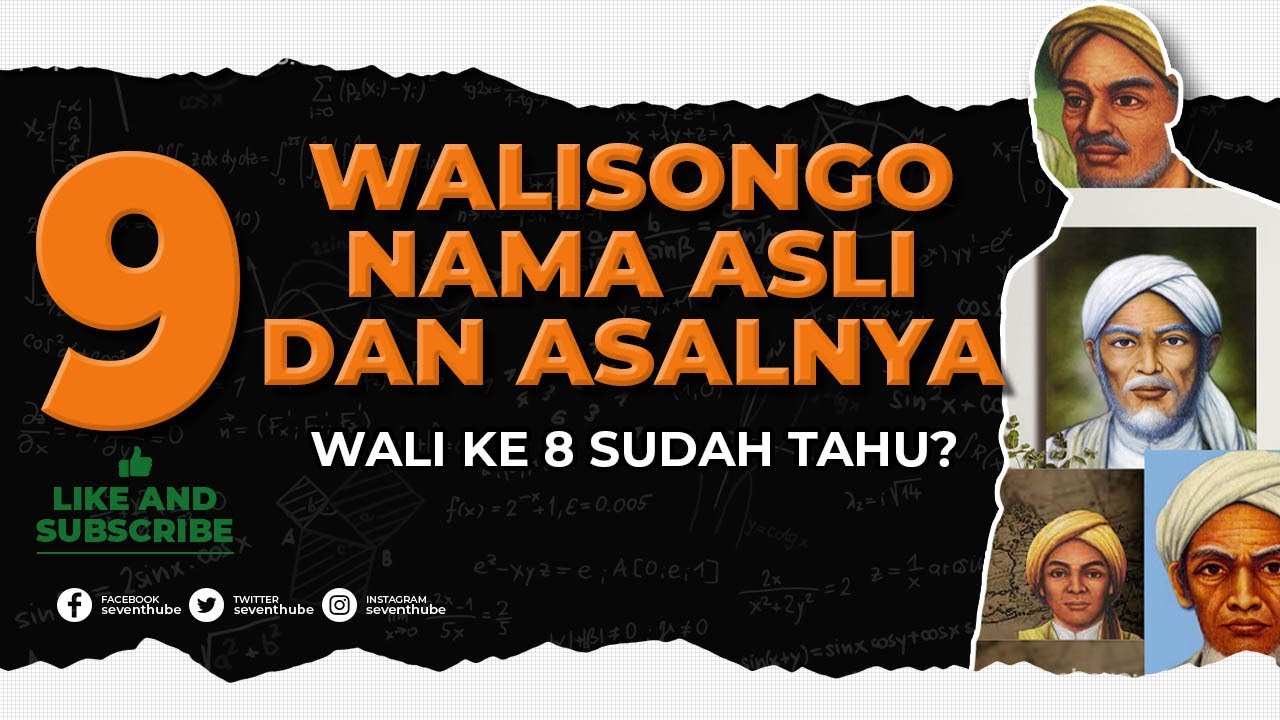 9 Wali Songo nama asli dan Asalnya 🤔 😱 - YouTube