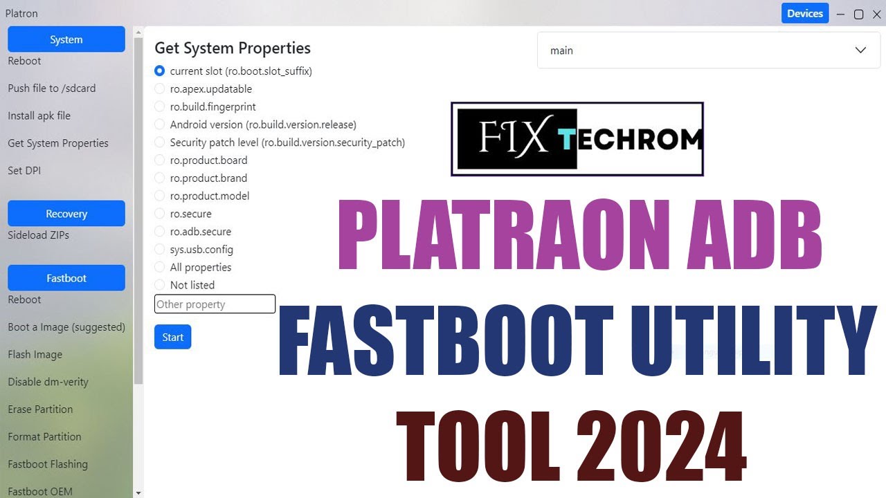Platron ADB Fastboot Utility Tool 2024 | Erase Partition | Disable Dm ...
