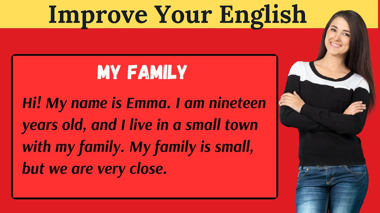 Learn English Through Story | Easy Story For Beginners | My Family ...