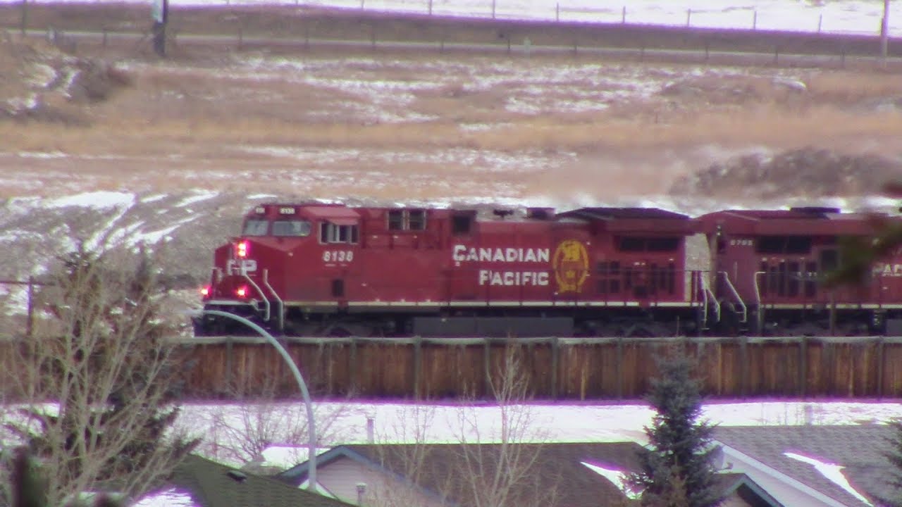 CPR Train Spotting HD: CP 8138 West, Train 301 At Cochrane AB. 6/8. 1/22/2019. - YouTube