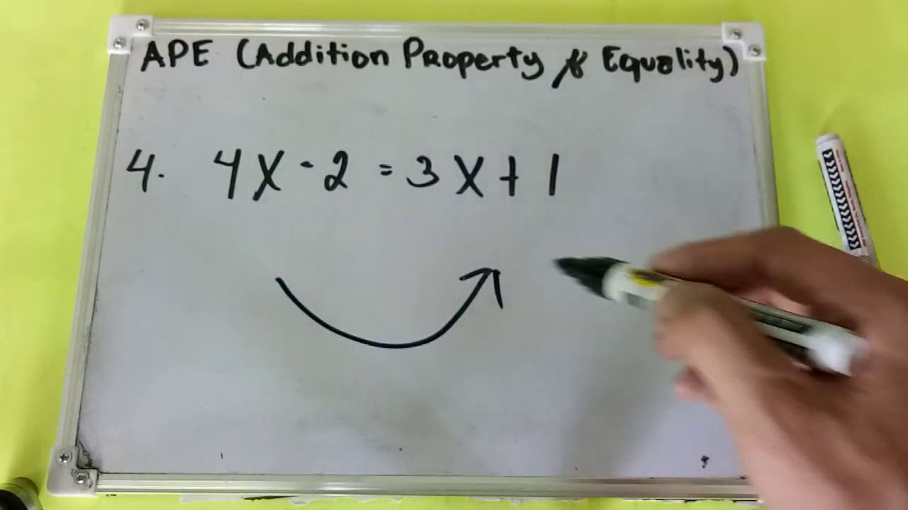 APE (Addition Property of Equality) - YouTube