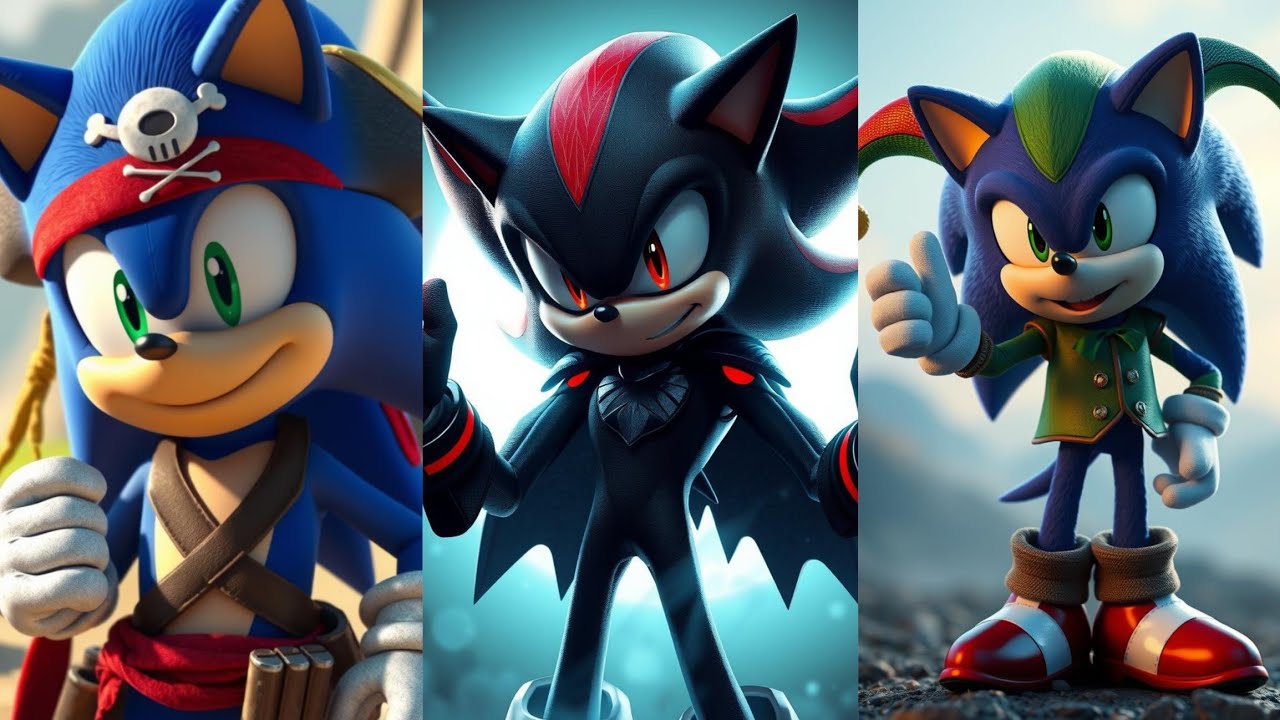 Sonic Dash - Pirate sonic vs Vampire Shadow vs Jester Sonic - All ...