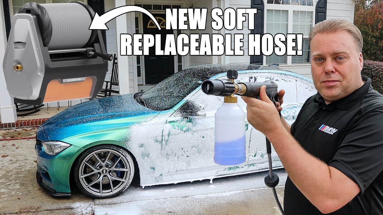 Giraffe Tools Grandfalls Pressure Washer Pro & Plus+ | New Replaceable Hose! | Car Wash Tips ...