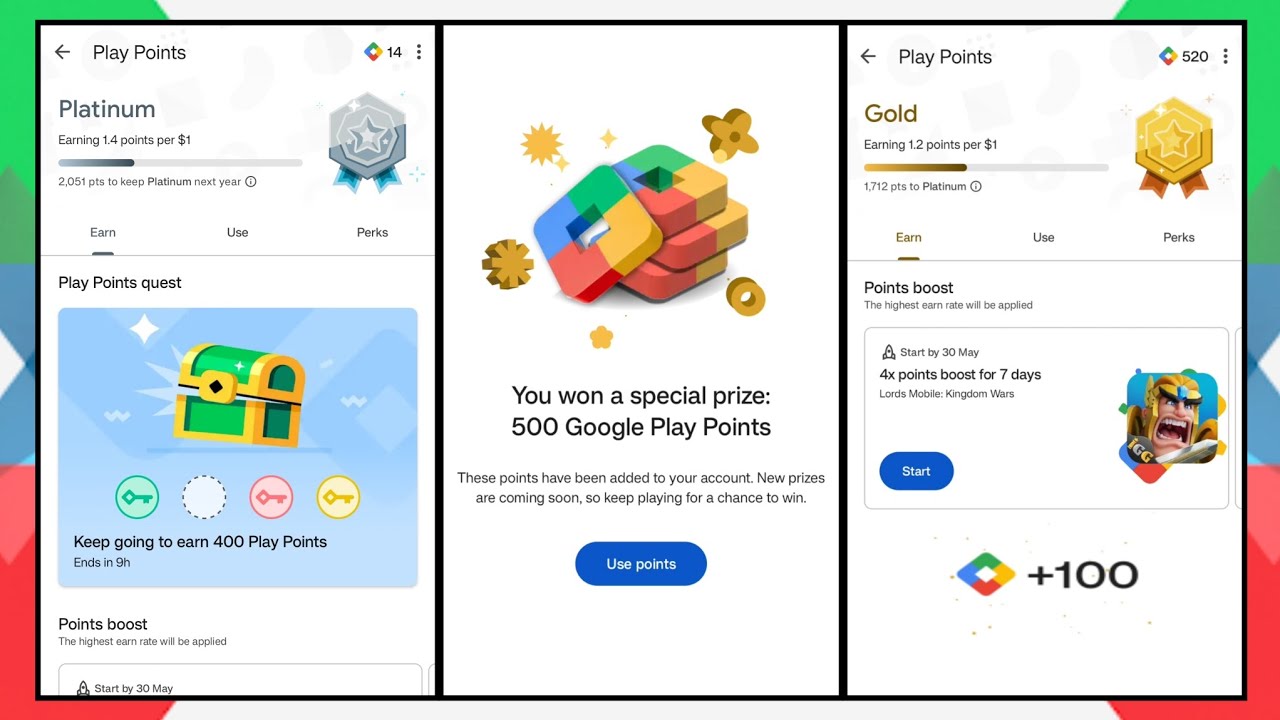 Super Weekly Prize Perks | Google Play Points (Lucky Day) - YouTube