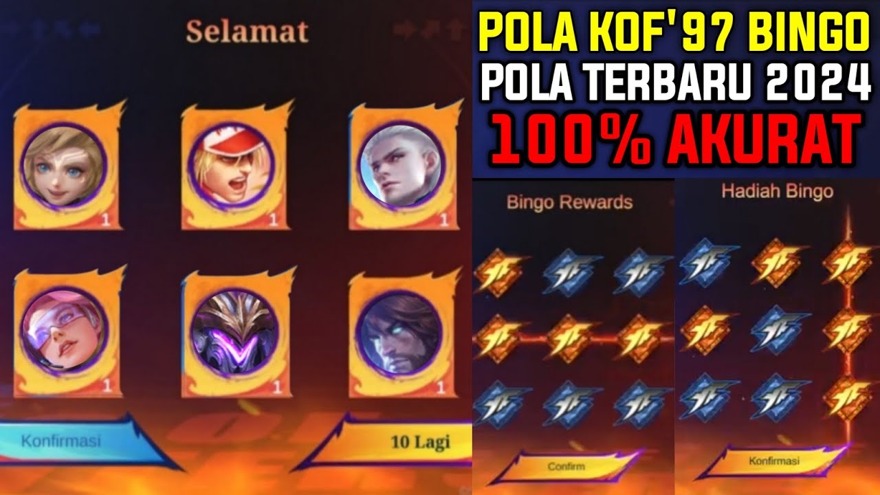 UPDATE! DAFTAR SEMUA POLA KOF'97 BINGO 2024 TERBARU POLA DI JAMIN DAPAT ...