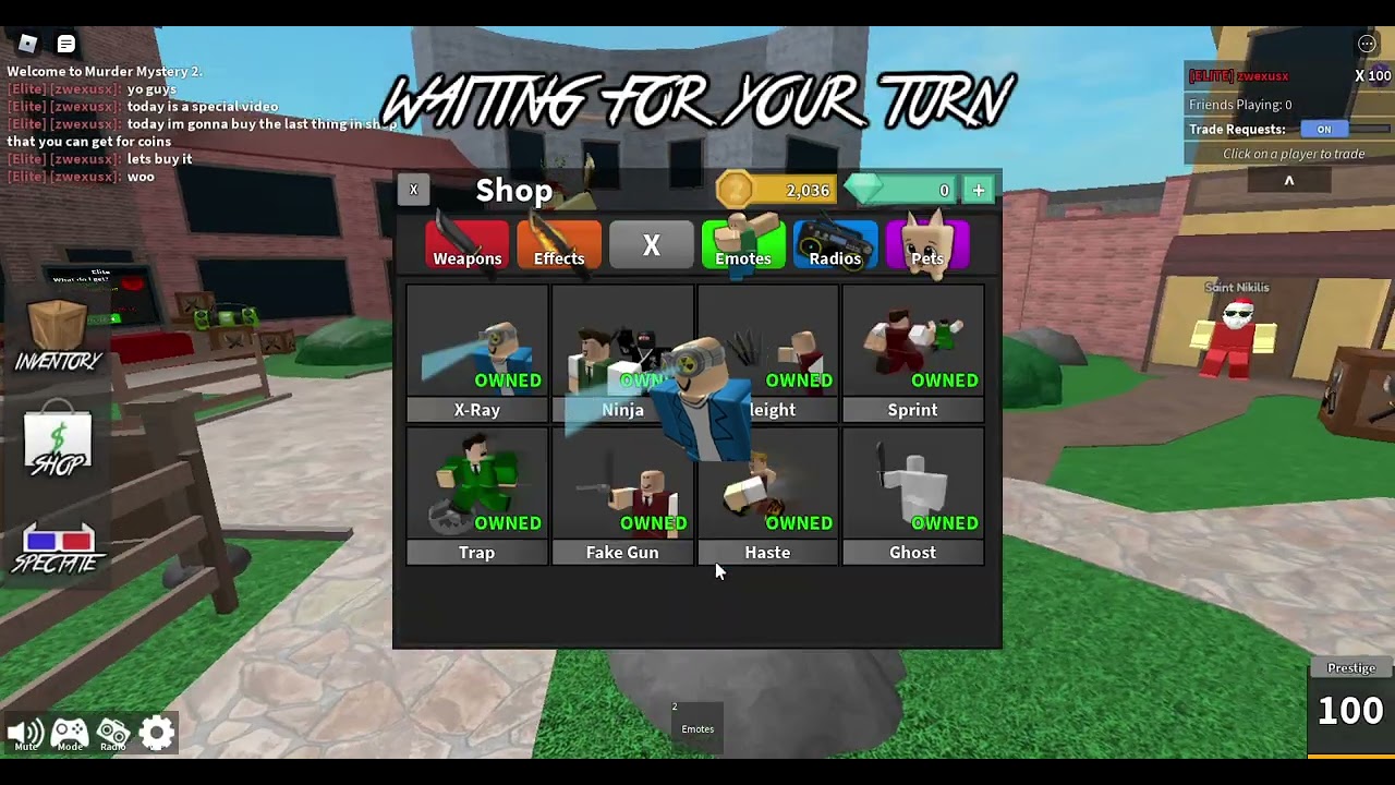 so i bought everything in mm2 shop that you can get for coins... - YouTube