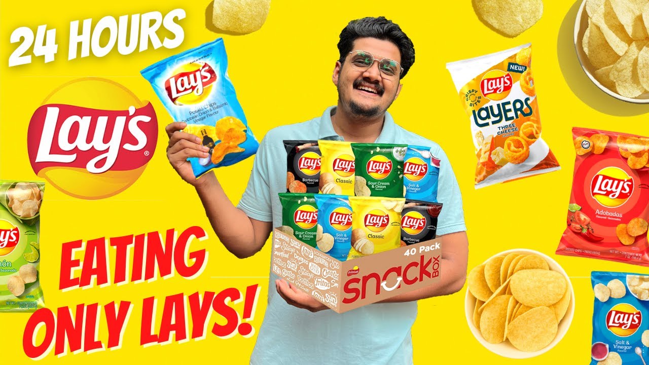 EATING ONLY LAYS FOR 24 HOURS CHALLENGE GONE WRONG!! - YouTube
